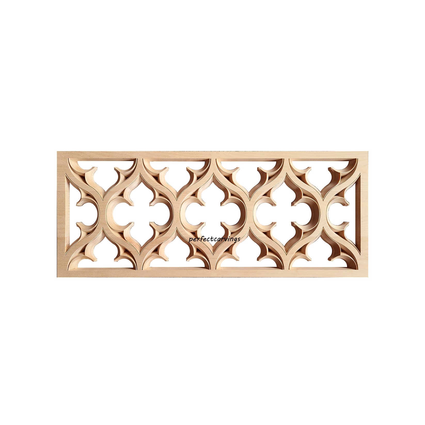 PNL-45 Wood Carved Gothic Tracery Screen Panel – WOODECORS