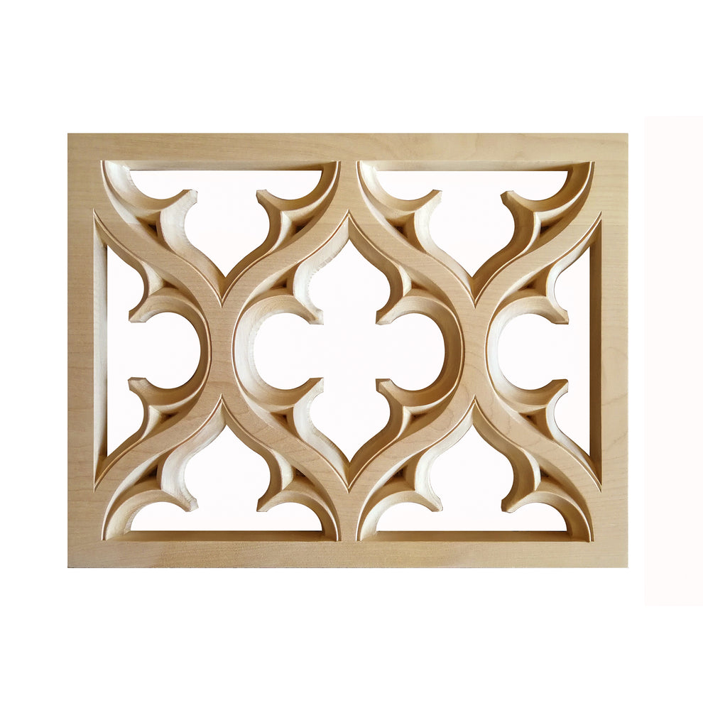 PNL-45 Wood Carved Gothic Tracery Screen Panel – WOODECORS