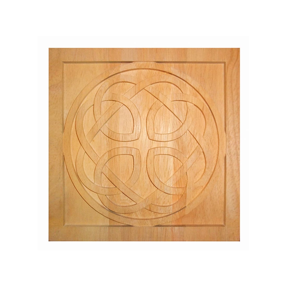 PAIR of Celtic Knot Carved Square Blocks Onlays – WOODECORS
